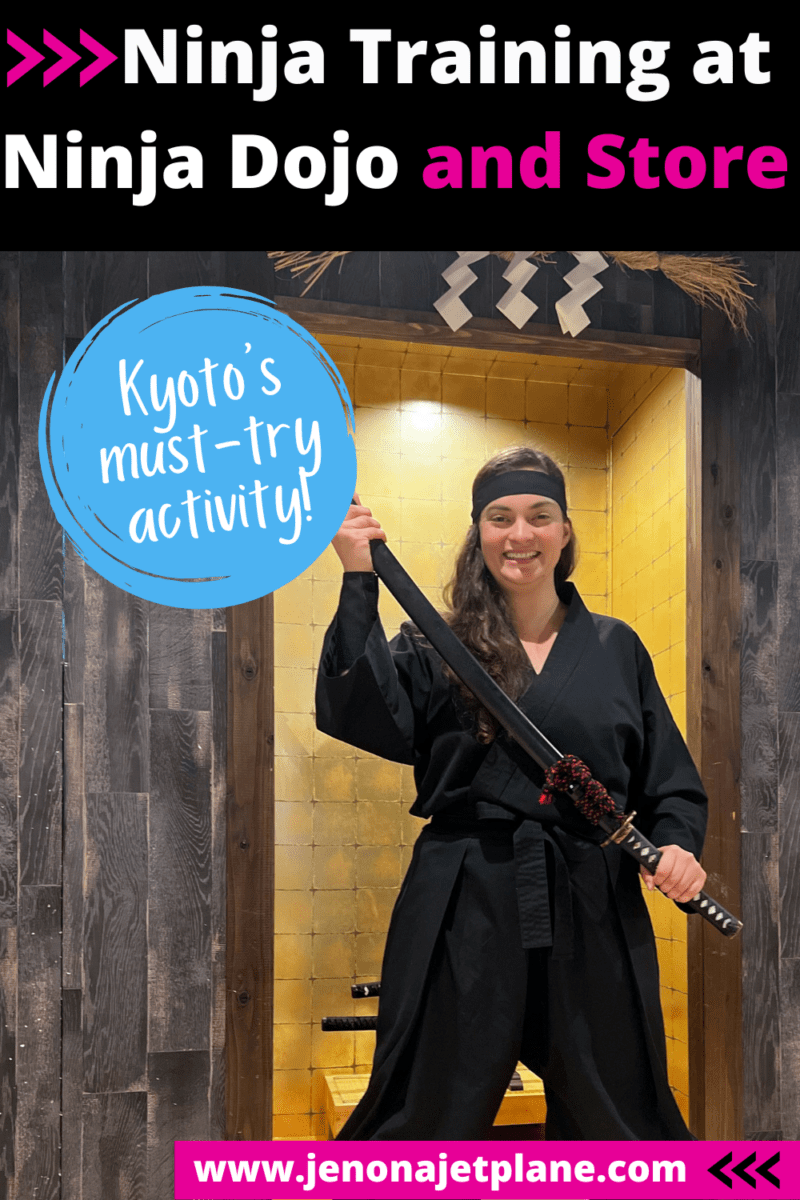 Taking a Ninja Class at Ninja Dojo and Store in Kyoto, Japan